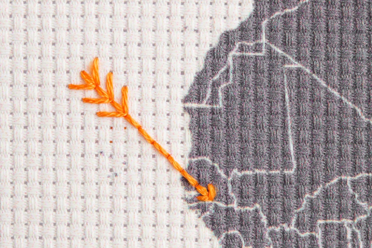 Stitch A Wall Map Hanging Kit | Stitching Kit | I Do Handmade